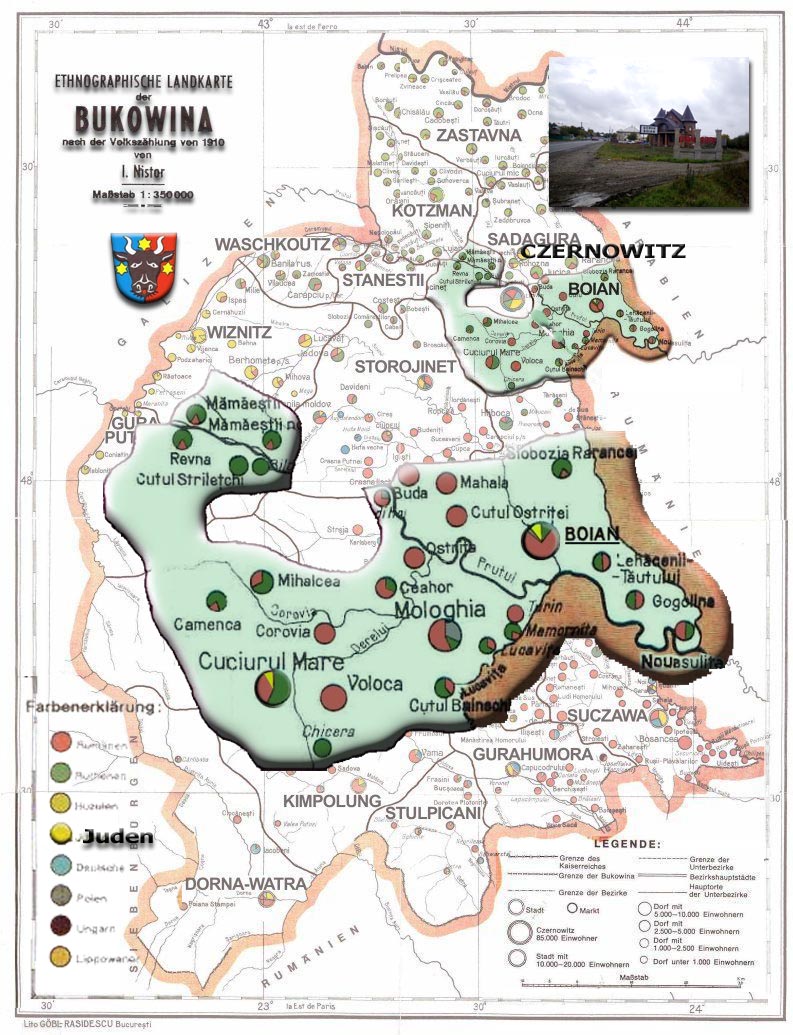 מפות – יהודי בוקובינה