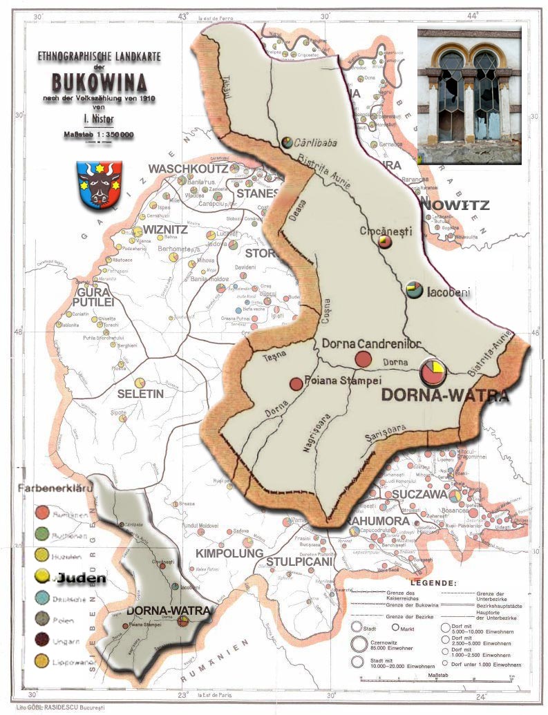 מפות – יהודי בוקובינה