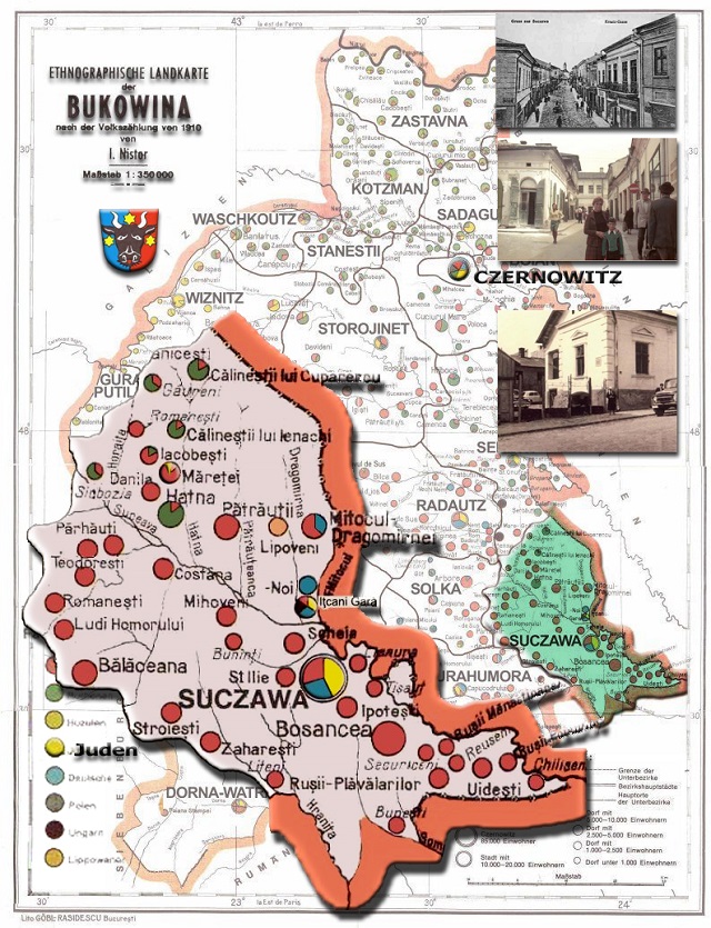 מפות – יהודי בוקובינה
